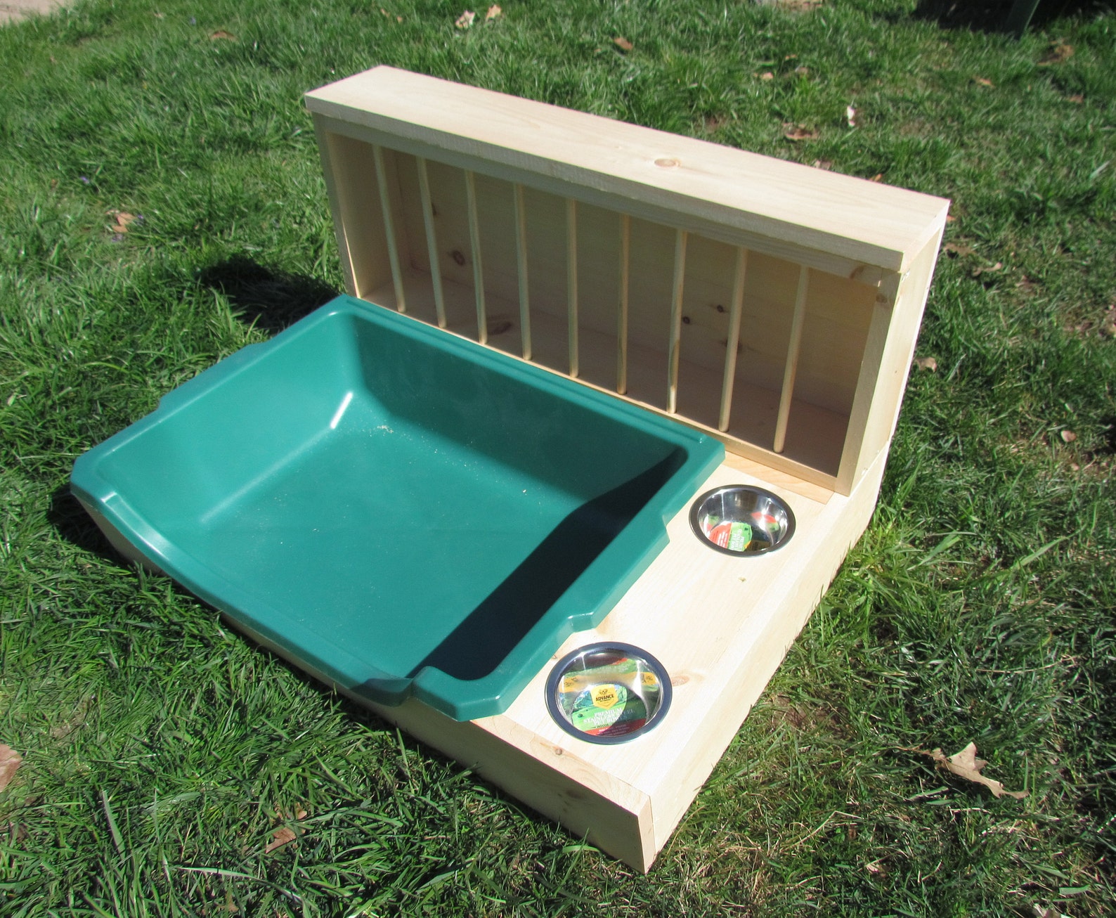 Large EZ Entry W/ Side Bowls Hop Box: Rabbit Bunny Hay - Etsy