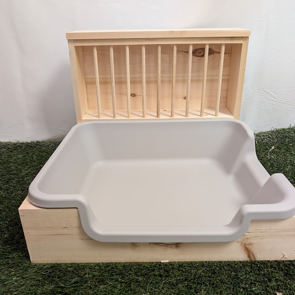 Rabbit Litter Box Hay Feeder - Etsy