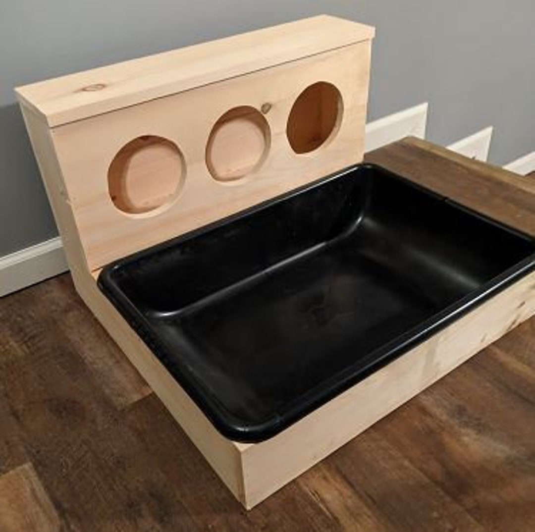 XL 1.0 Circle/heart - Hop Box: Rabbit Bunny Hay Feeder and Litter Pan ...