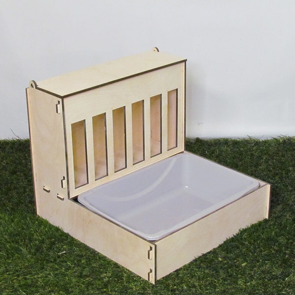 Rabbit Litter Box Hay Feeder - Etsy