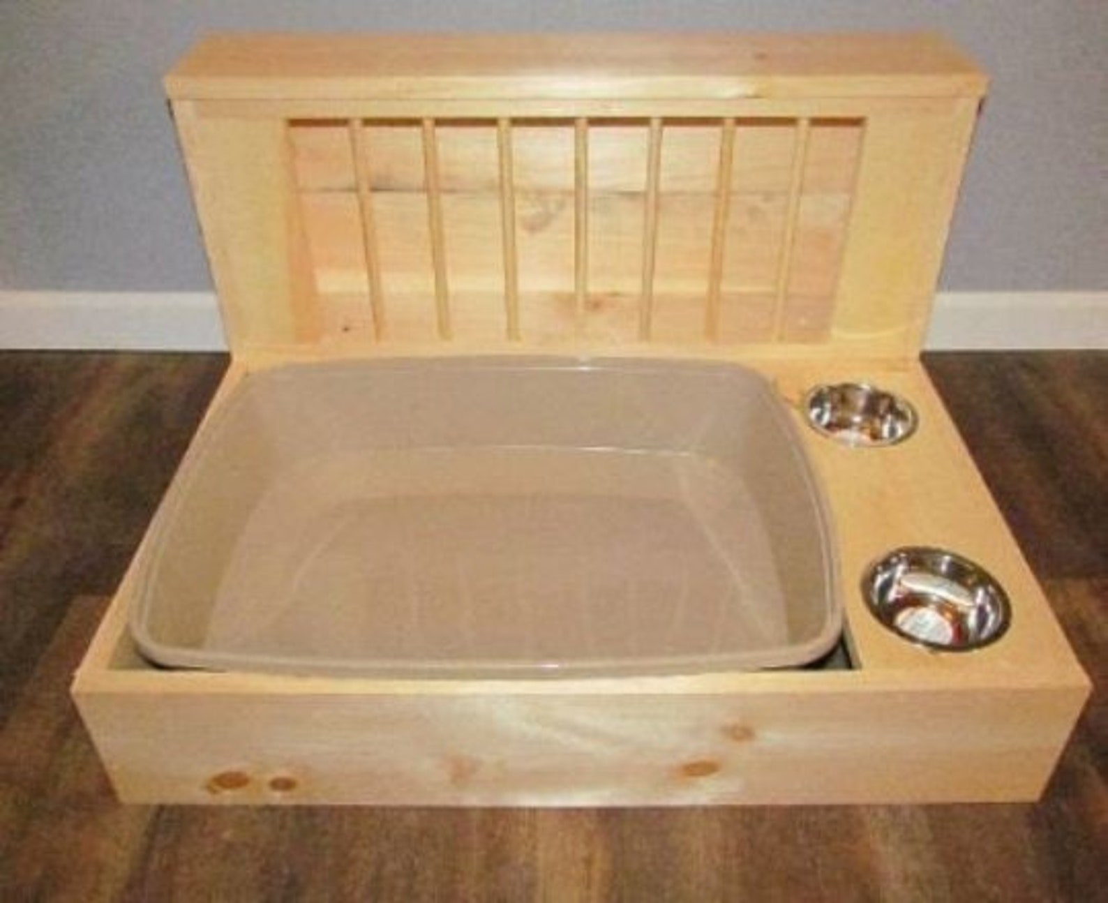 Medium W/ Side Bowls Hop Box: Rabbit Bunny Hay Feeder and - Etsy