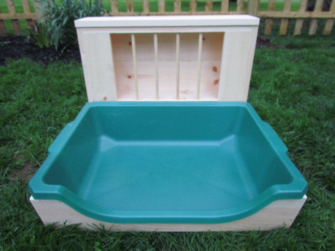 Large EZ Entry - Hop Box: Rabbit Bunny Easy Entry Hay Feeder and Litter ...