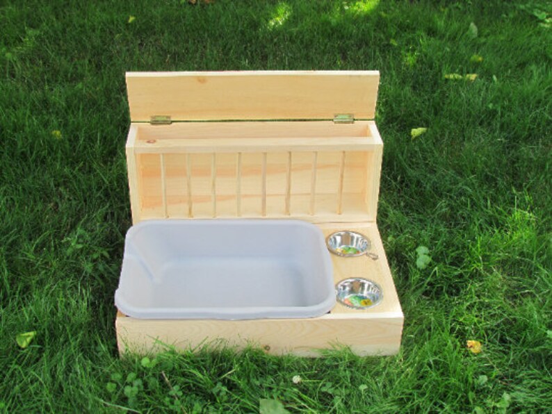 Small EZ Entry W/ Side Bowls - Hop Box: Rabbit Bunny Easy Entry Hay ...