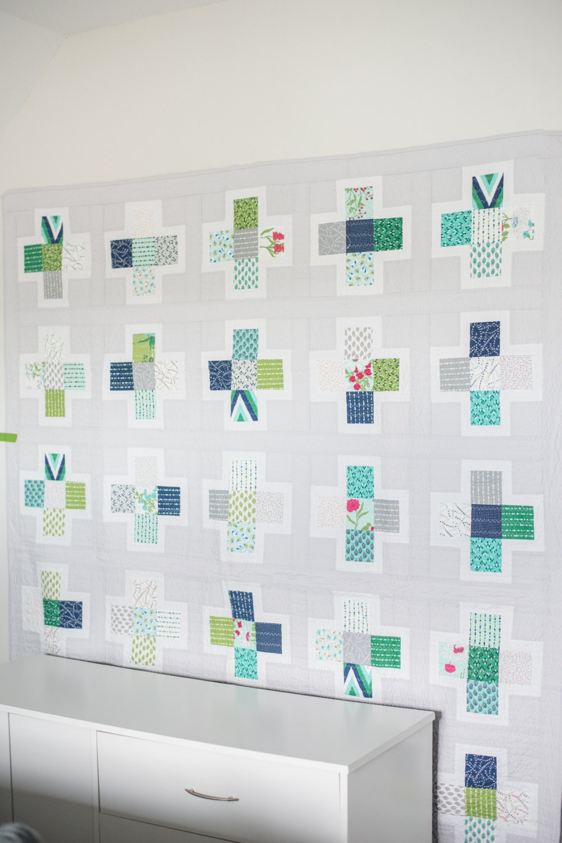 Plus Squared PDF Quilt Pattern/ Modern Quilt Pattern/ Plus Quilt ...