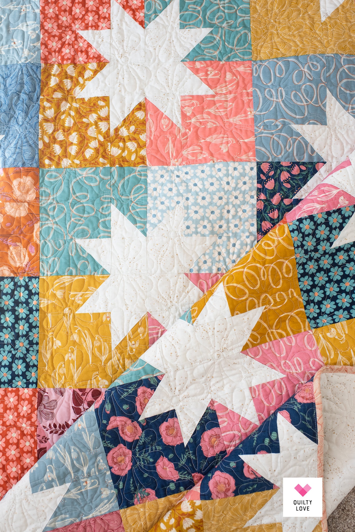 Star Pop II Quilt Pattern Scrappy and Stash Friendly Star - Etsy