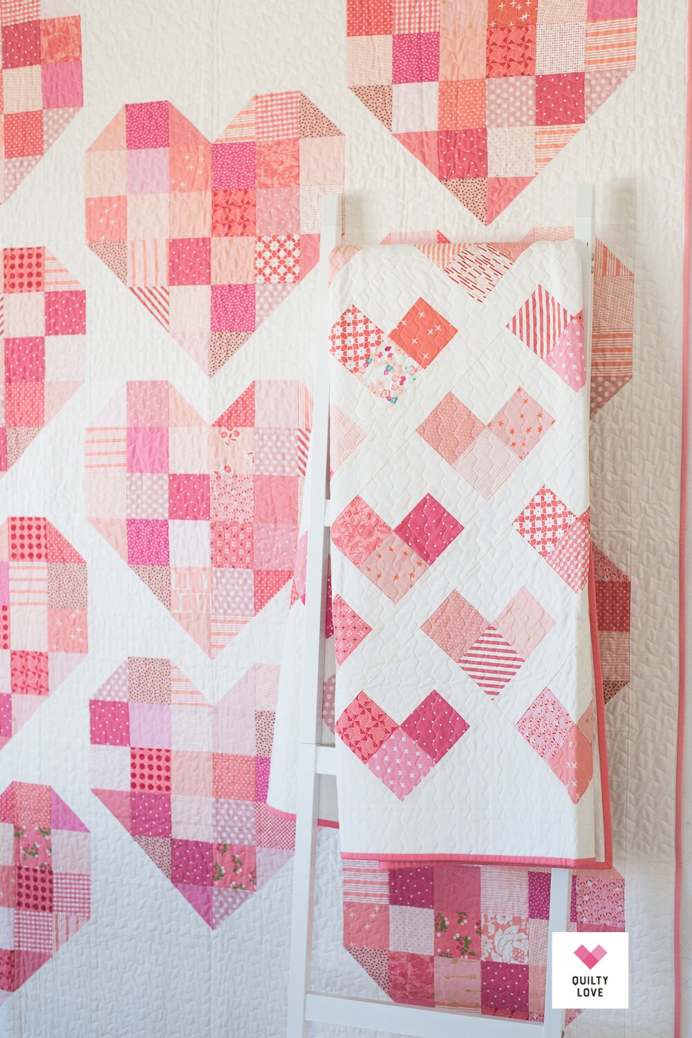 Scrappy Heart quilt pattern bundle/ 3 heart quilt patterns / | Etsy