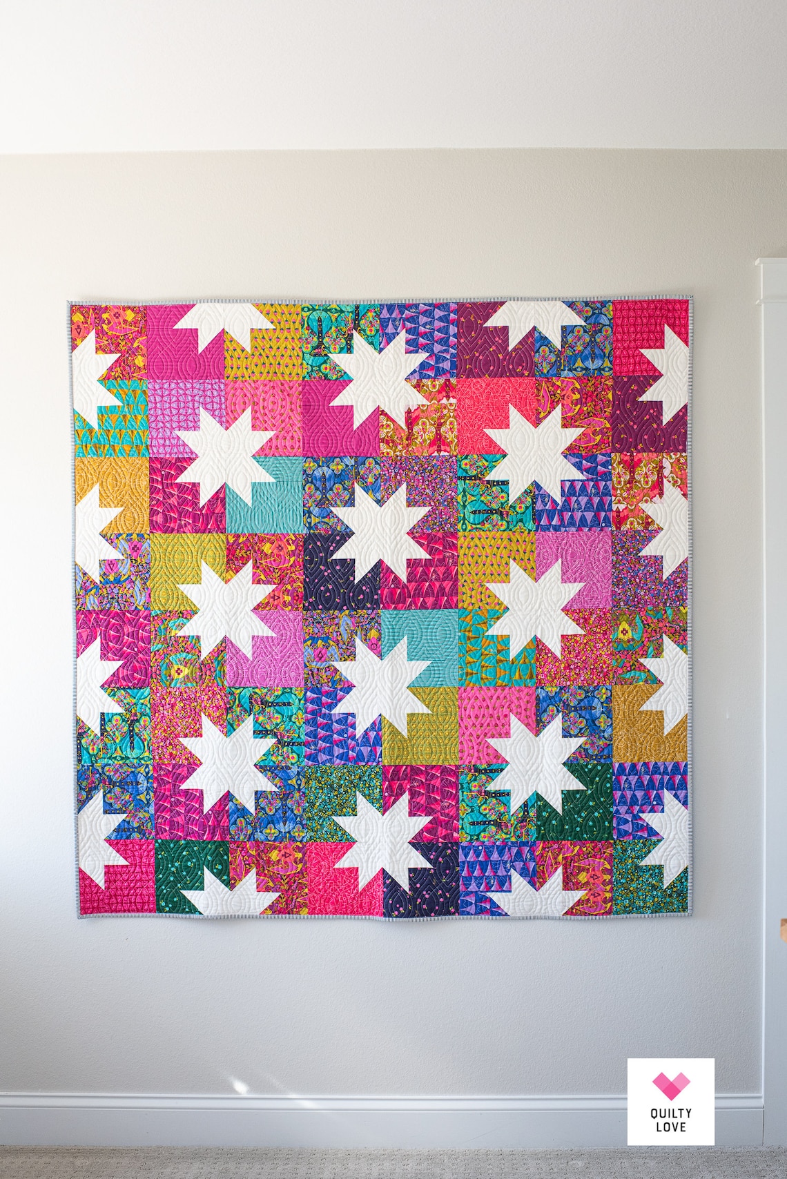 Star Pop II Quilt Pattern Scrappy and Stash Friendly Star - Etsy
