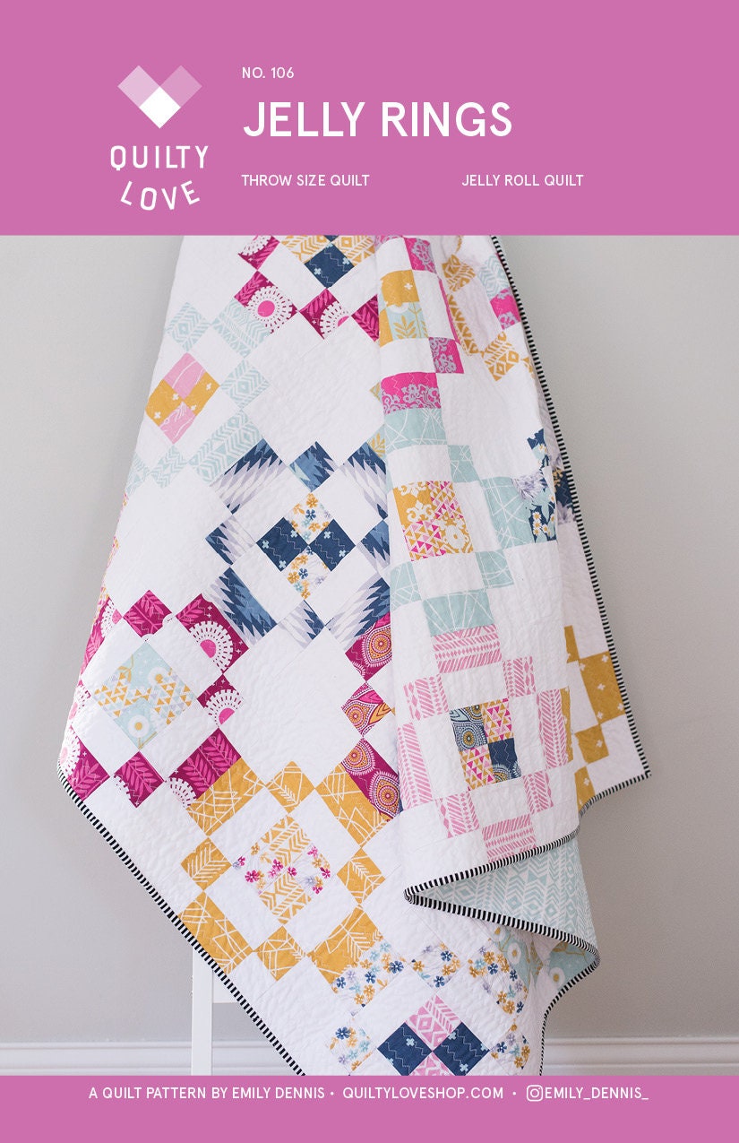 Jelly Rings PDF Quilt Pattern/ Modern Quilt Pattern/ Jelly Roll Pattern ...