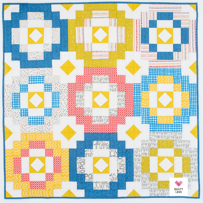 Southwest Sunshine Quilt Pattern/ Modern Quilt Pattern/ Throw - Etsy