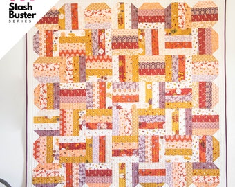 Happy Stripes PDF Quilt Pattern/ Stash Buster Quilt Pattern/ Layer Cake ...