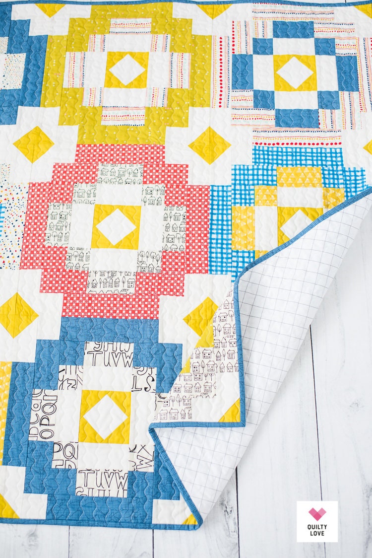 Southwest Sunshine Quilt Pattern/ Modern quilt pattern/ throw | Etsy