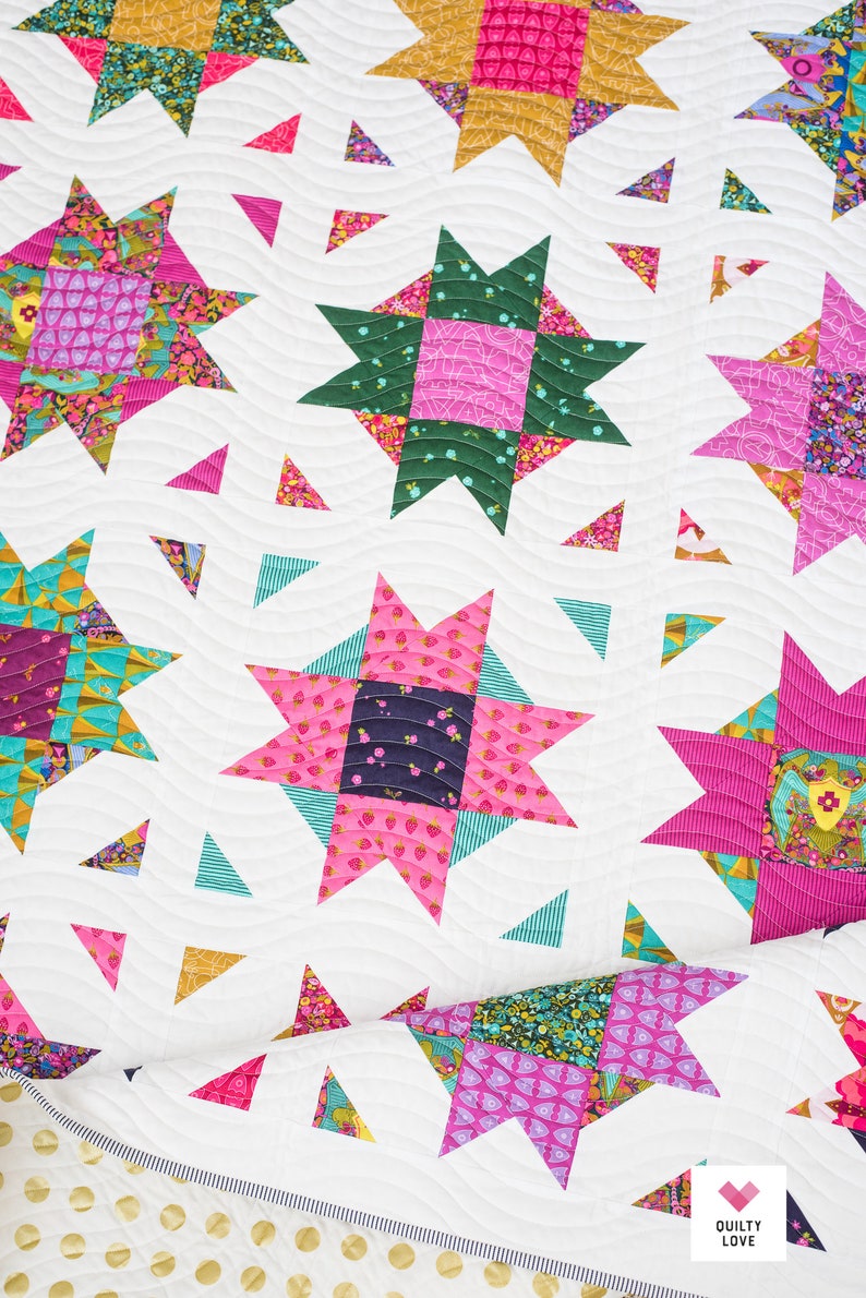 Compass Star PDF Quilt Pattern/ Star Quilt Pattern/ Modern - Etsy