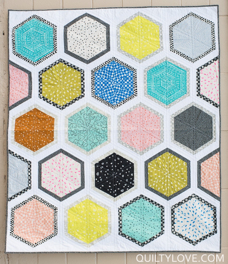Triangle Hexies PDF Quilt Pattern / Hexie Quilt / Modern - Etsy Australia