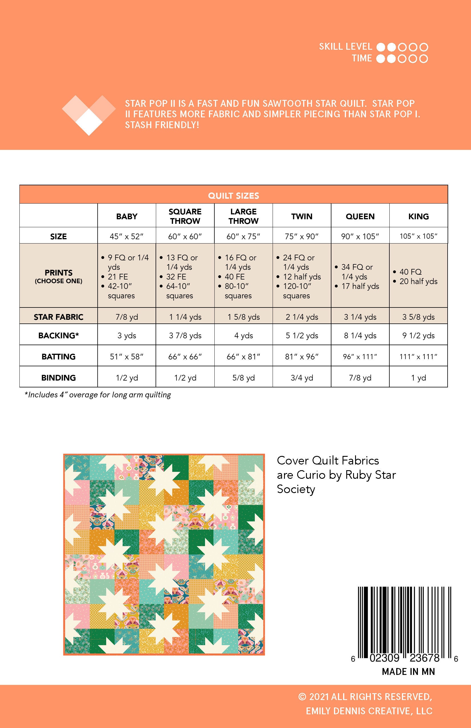 Star Pop II Quilt Pattern Scrappy and Stash Friendly Star - Etsy