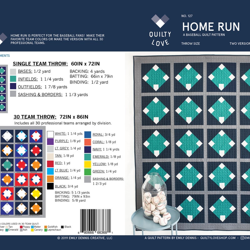 Sports Quilt Pattern - Etsy