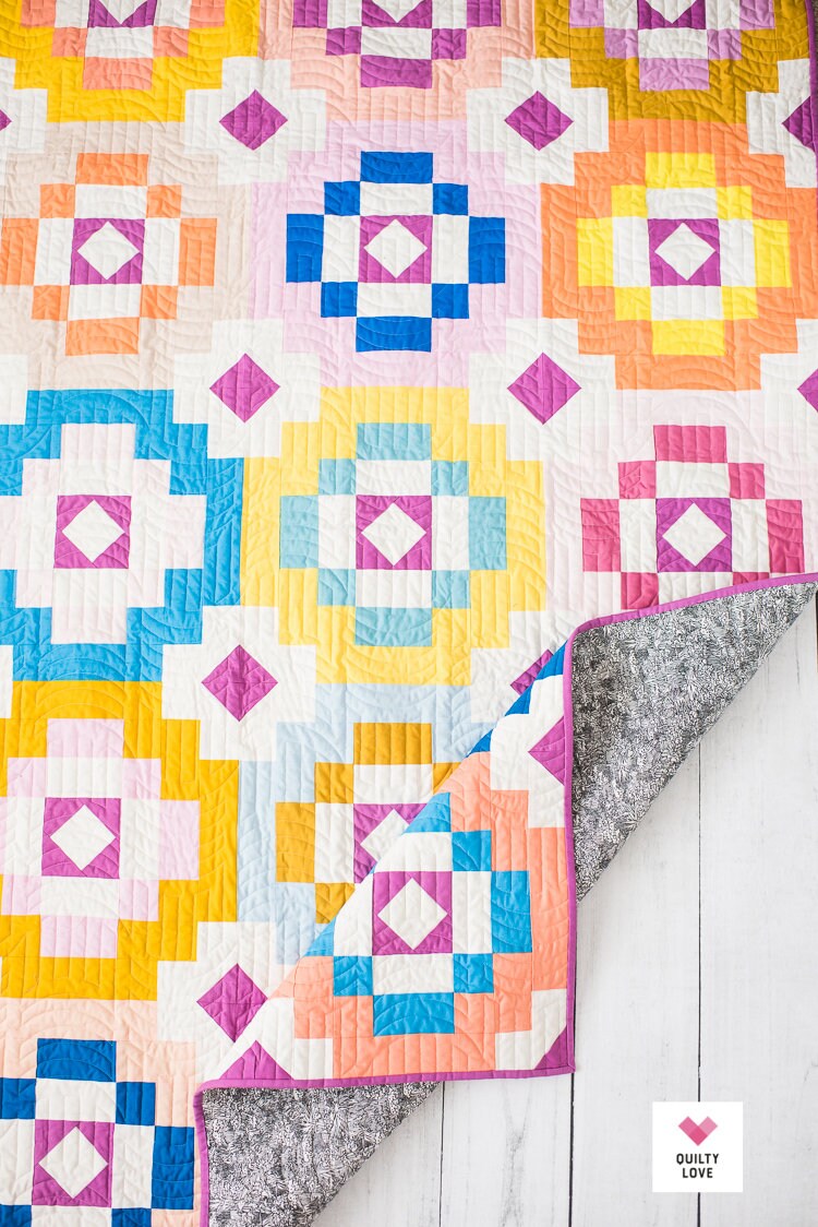 Southwest Sunshine Quilt Pattern/ Modern Quilt Pattern/ Throw Quilt ...
