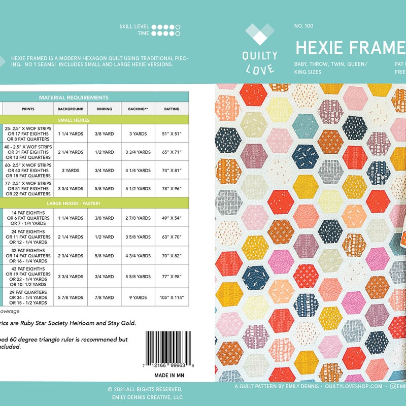 Hexie Quilt - Etsy
