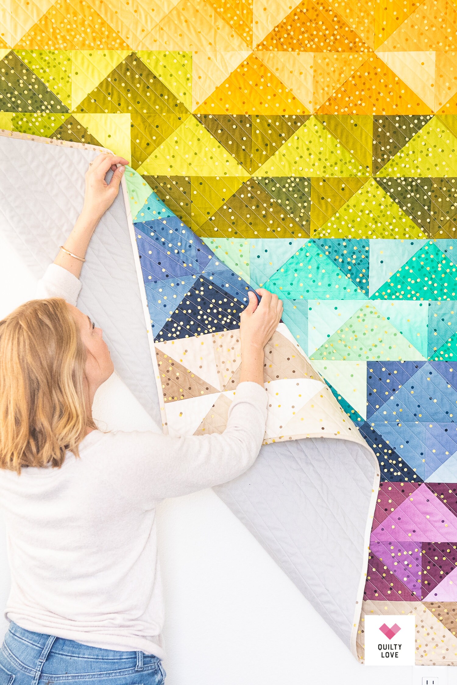 Patchwork Flying Geese PDF Quilt Pattern/ Stash Buster Quilt - Etsy