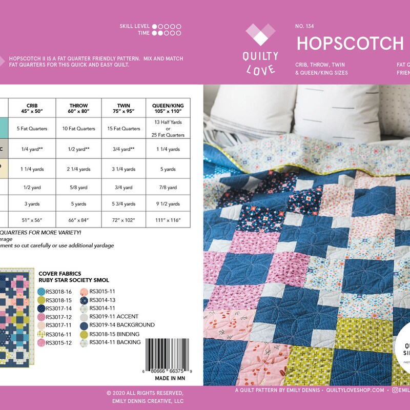 Fast Quilt Pattern - Etsy