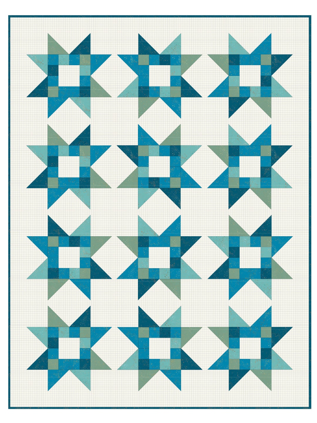 Quilty Stars PDF Quilt Pattern/ Star Quilt Pattern/ Scrappy Quilt ...