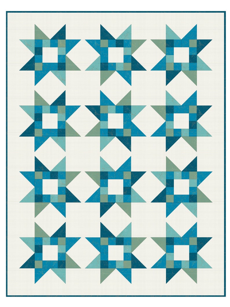 Quilty Stars PDF Quilt Pattern/ Star Quilt Pattern/ Scrappy | Etsy