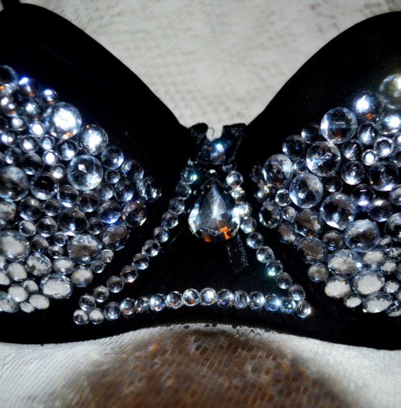Any Color DISCO Jeweled Sparkle Rhinestone Rave Bra *CUSTOM* - Etsy