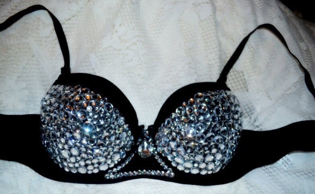 Any Color DISCO Jeweled Sparkle Rhinestone Rave Bra *CUSTOM* - Etsy