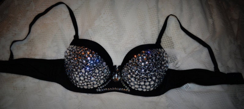 Any Color DISCO Jeweled Sparkle Rhinestone Rave Bra *CUSTOM* - Etsy