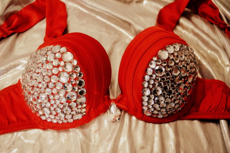 Any Color DISCO Jeweled Sparkle Rhinestone Rave Bra *CUSTOM* - Etsy