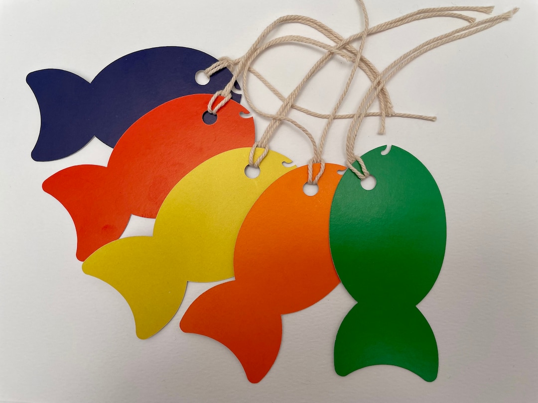 Fish Gift Tags - Available in Packs of 5+ - Etsy UK