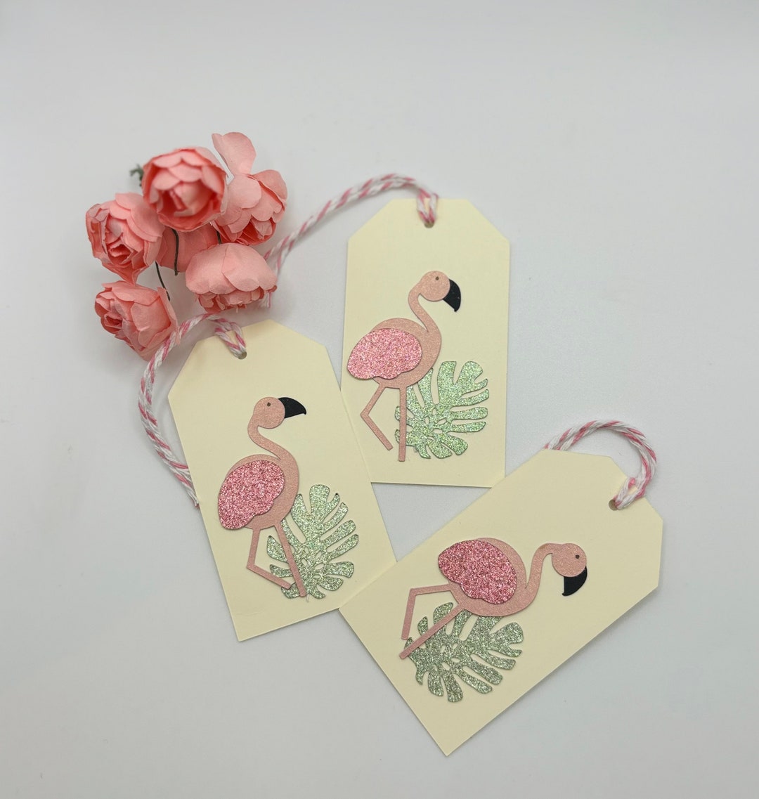 Flamingo Gift Tags, Handmade Tags, Birds, Pink Flamingos, Tropical ...
