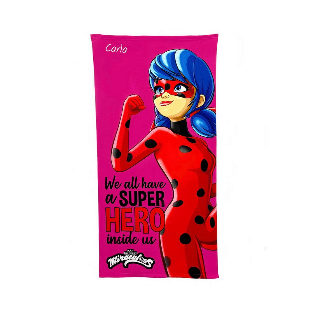 Personalized Licensed Disney Kid's Beach Towel miraculous Ladybug - Etsy