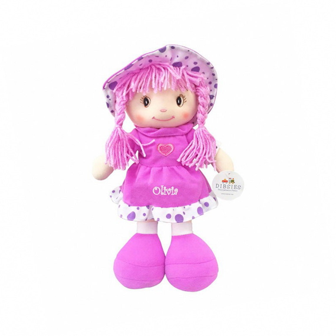 Personalized Sweetheart Cuddle Doll 14 Inch Purple | Etsy