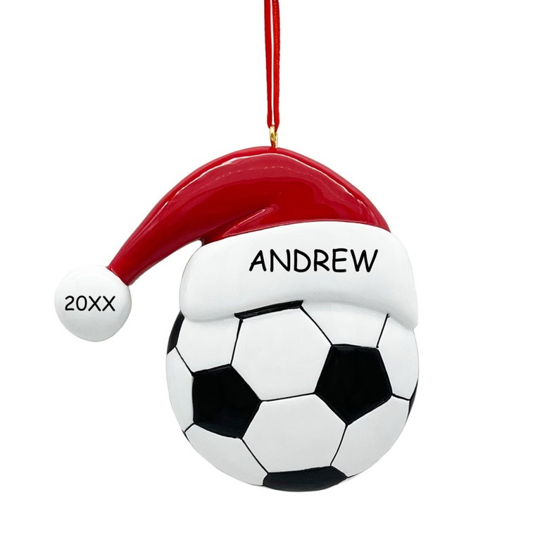 Personalized Soccer Ball Sports Christmas Ornament - Etsy