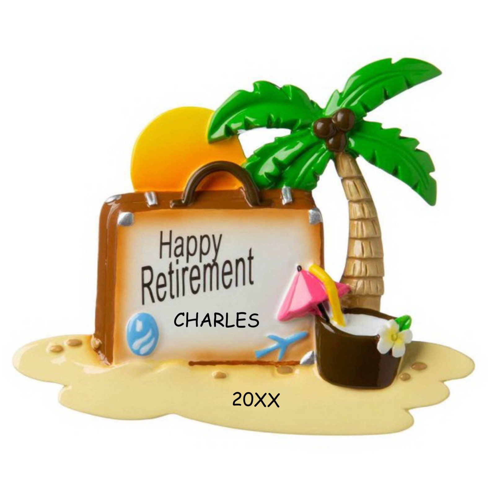 Personalized Happy Retirement Christmas Ornament - Etsy