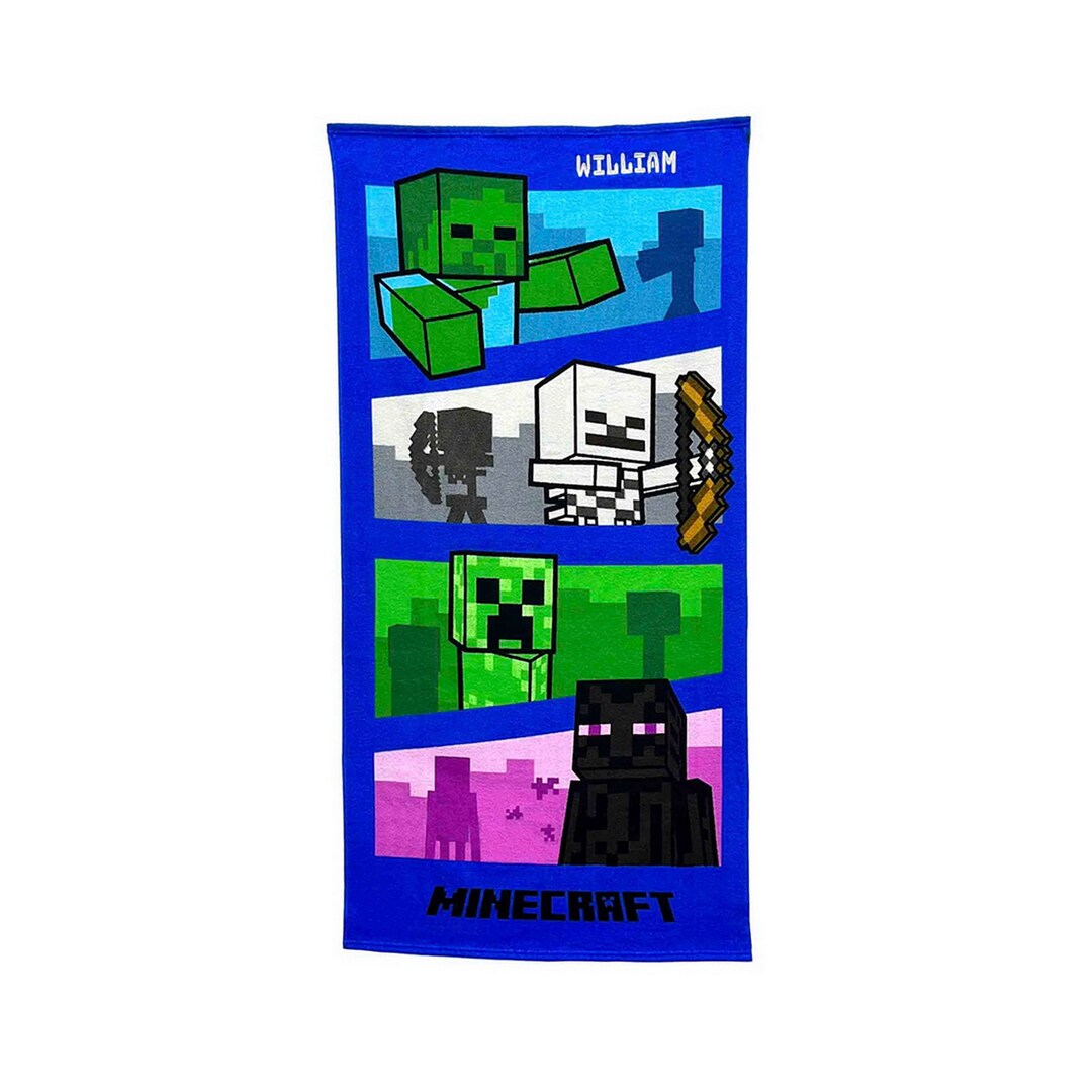 Personalized Licensed Disney Kid's Beach Towel minecraft - Etsy
