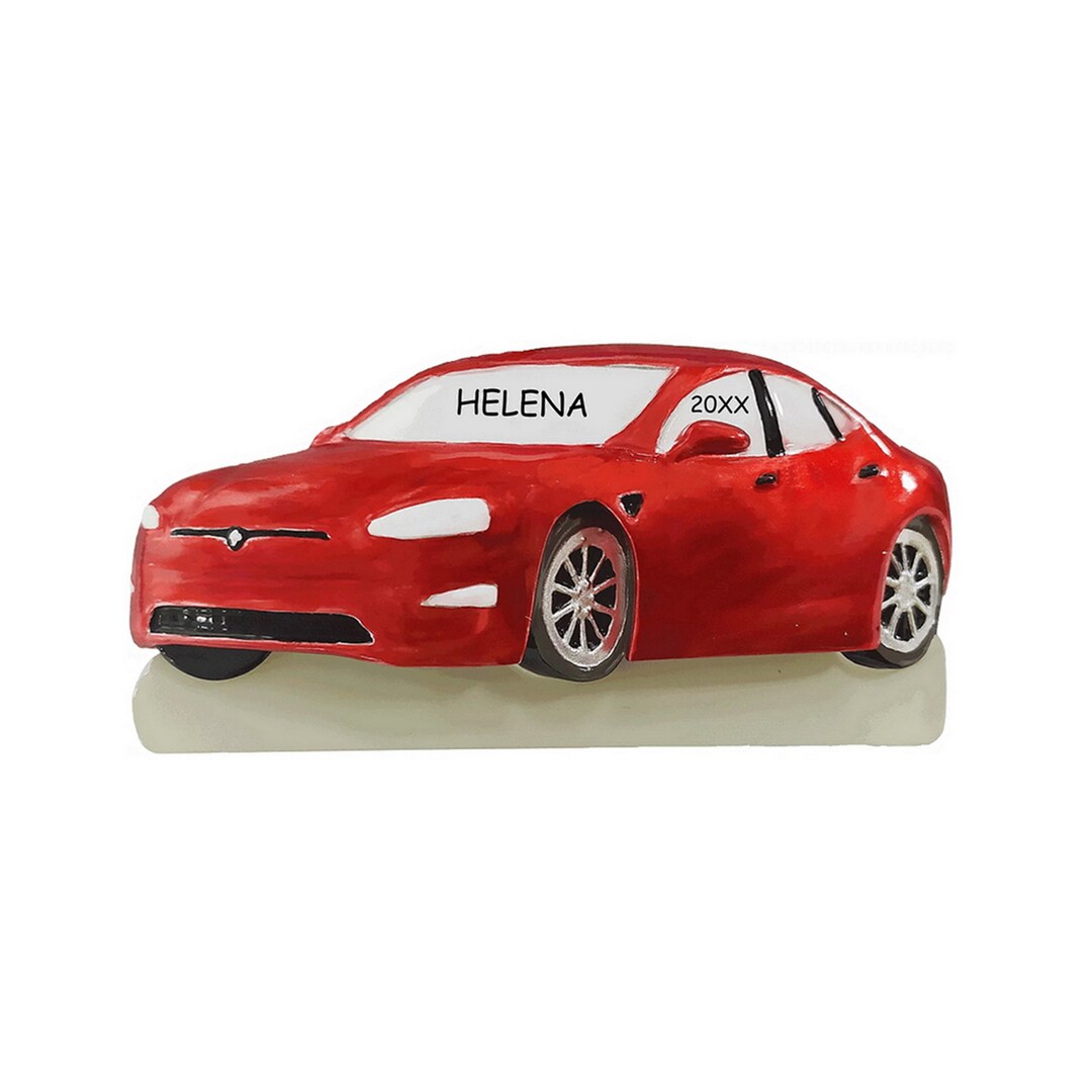 Personalized Electric Car Christmas Ornament - Etsy