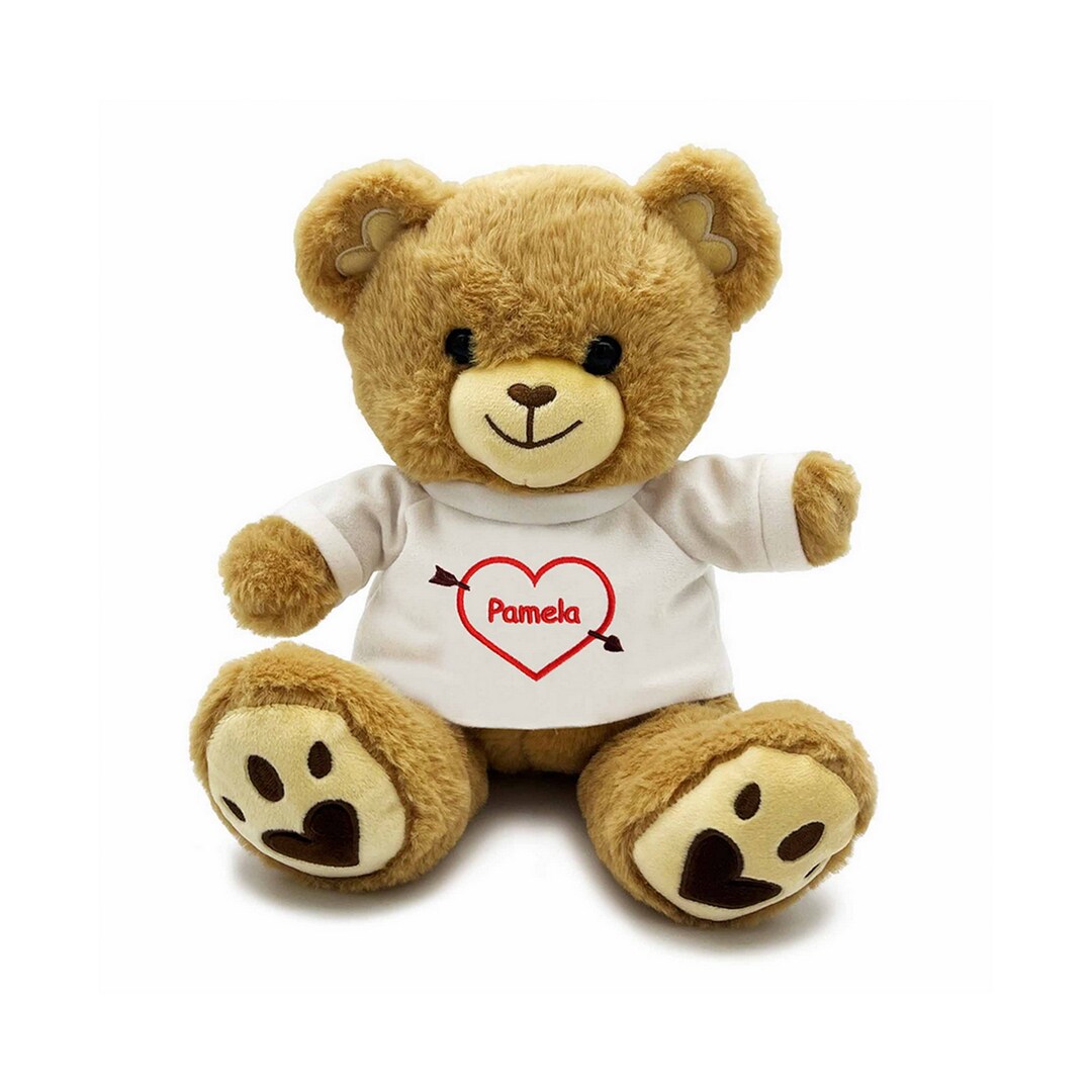 Personalized Heartstruck Arrow Heart Valentine's Teddy Bear - 12" - Etsy