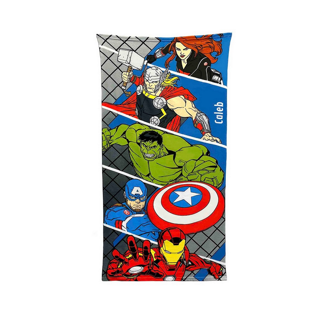 Personalized Licensed Disney Kid's Beach Towel marvel Avengers - Etsy