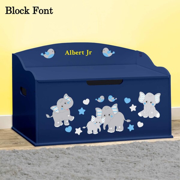 Blue Toy Box - Etsy