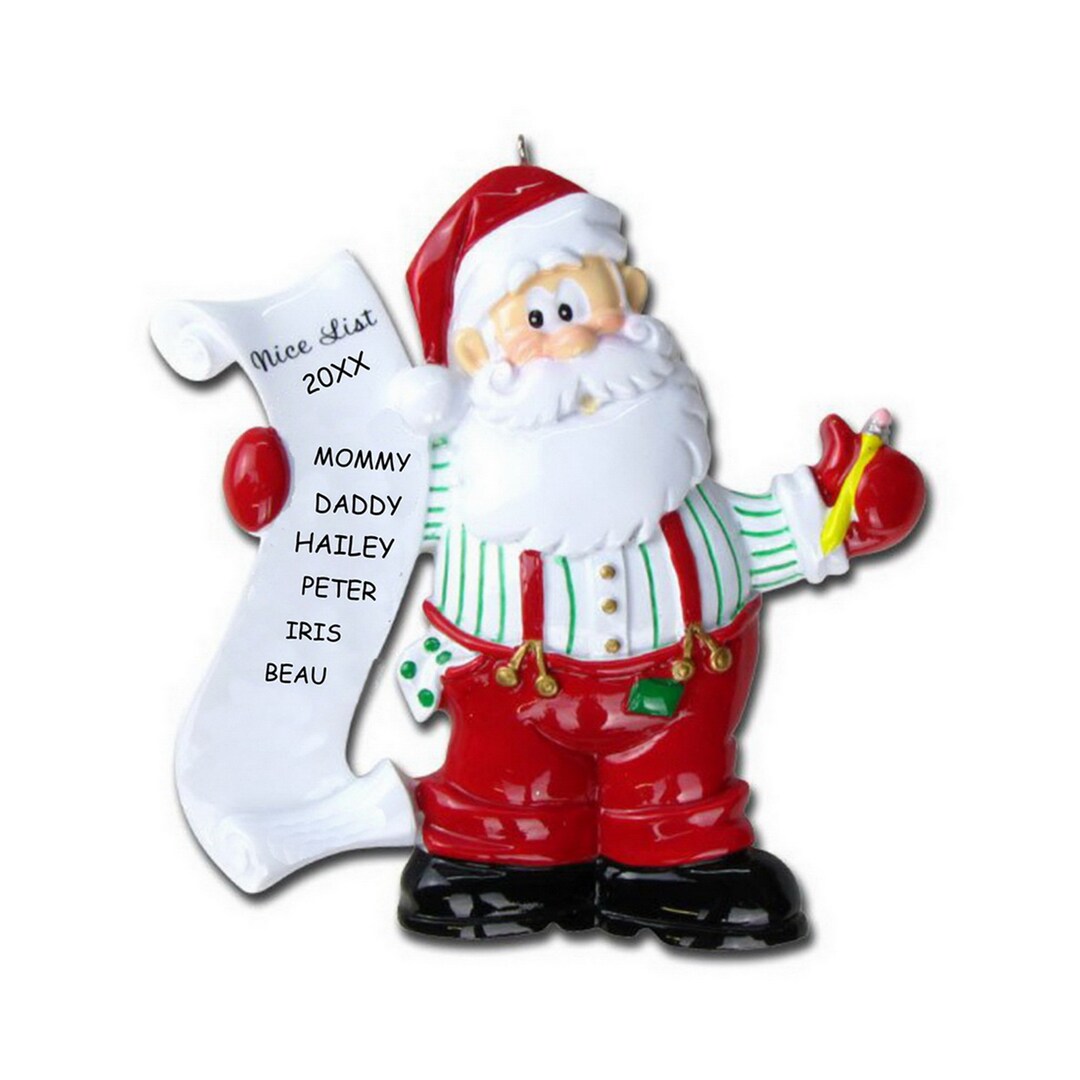 Personalized Santa's List Family Christmas Ornament - Limited to 6 ...