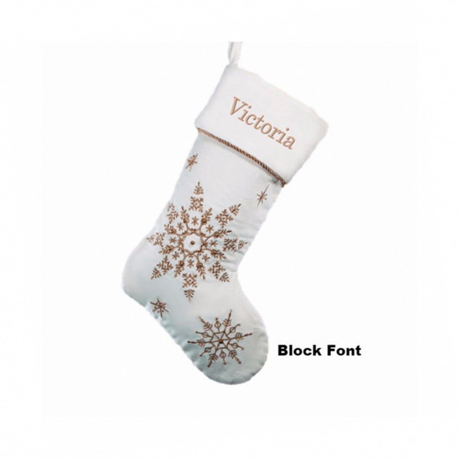 Personalized Sparkling Snowflakes Christmas Stocking - Etsy