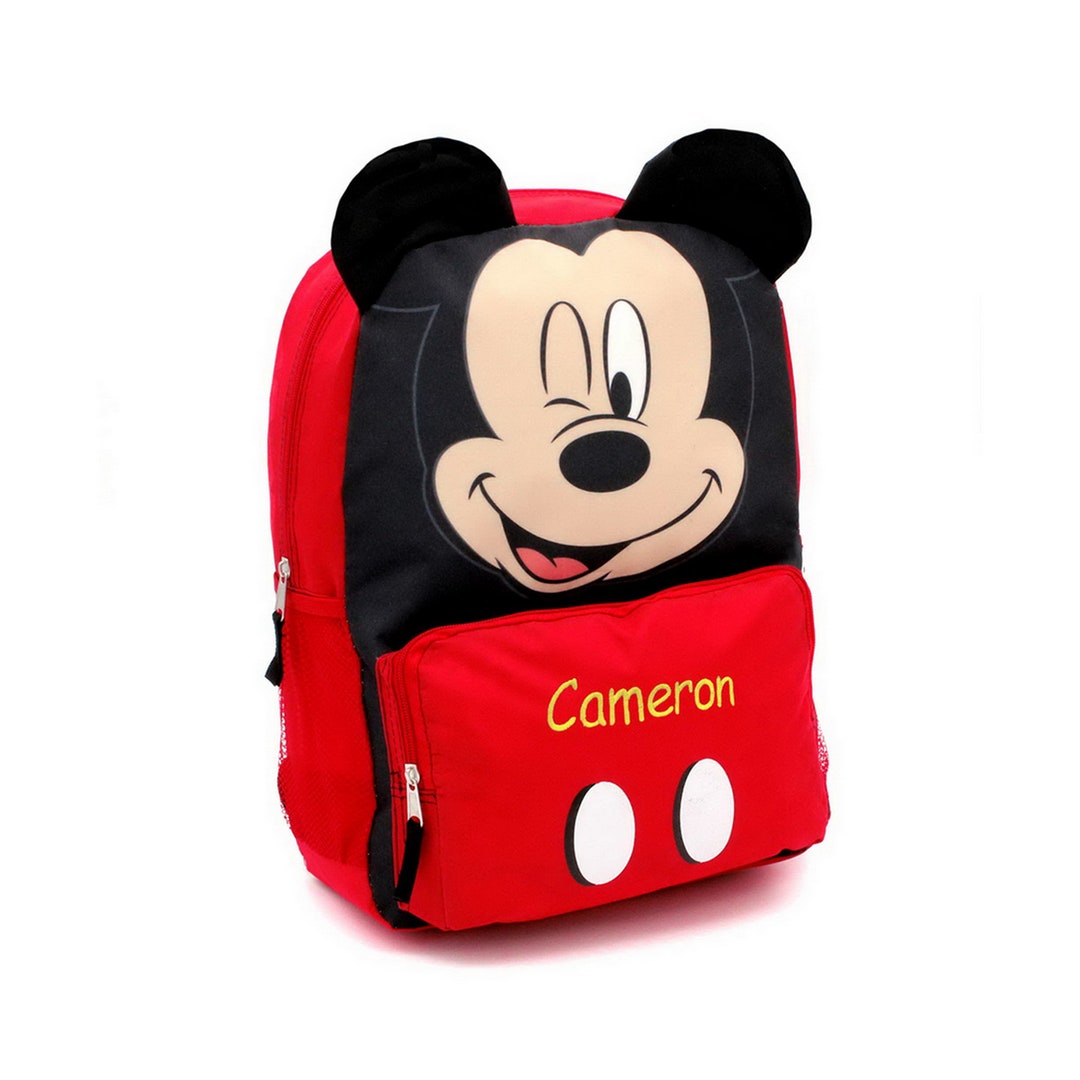 Personalized Mickey Mouse Character Backpack - 16 Inch - Etsy