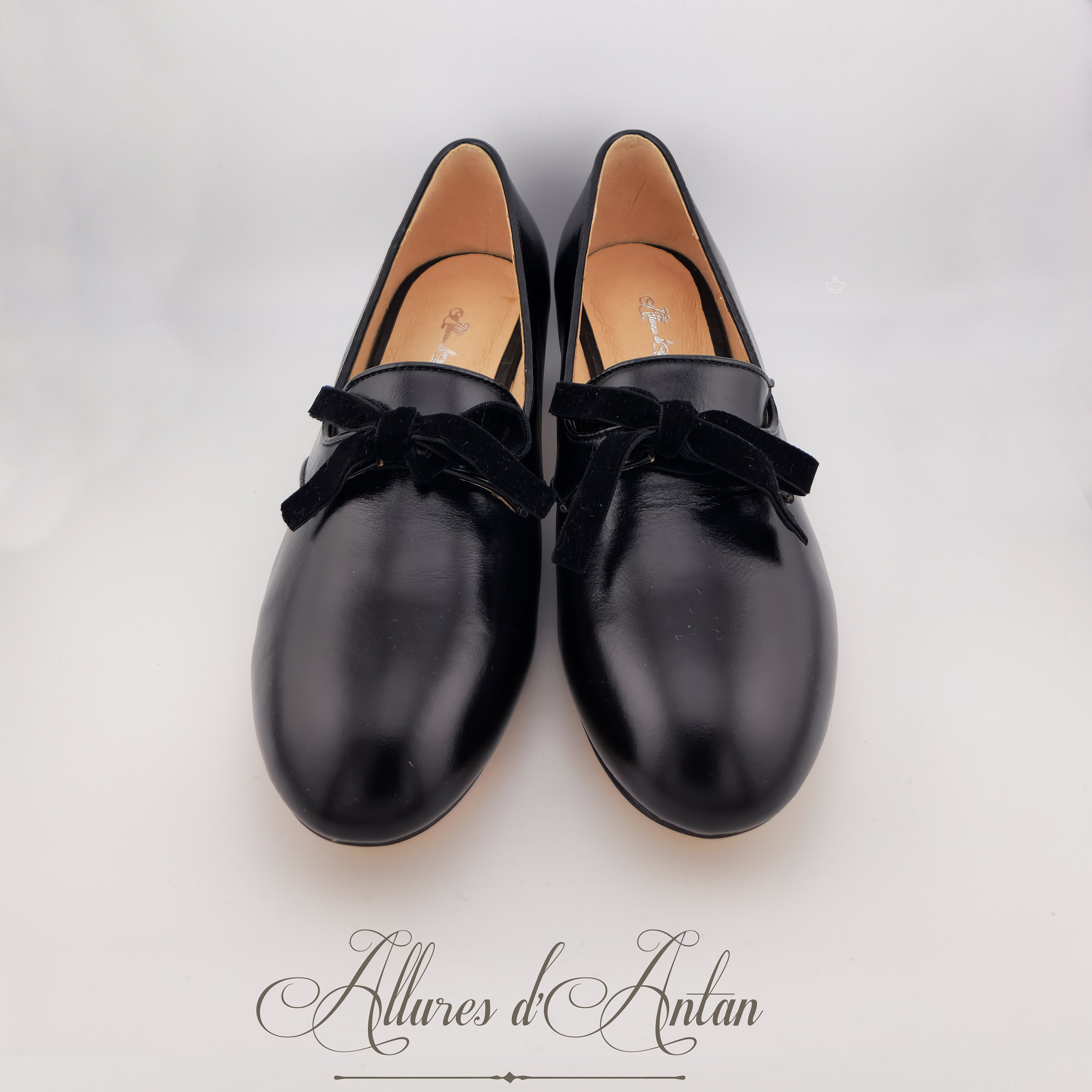 PROCOPE Black Empire Shoes Regency Shoes Georgian Shoes 18th Century ...