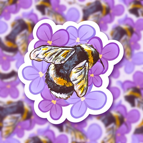 Bumblebee Sticker Bee Sticker Bumble Bee Cute Stickers | Etsy