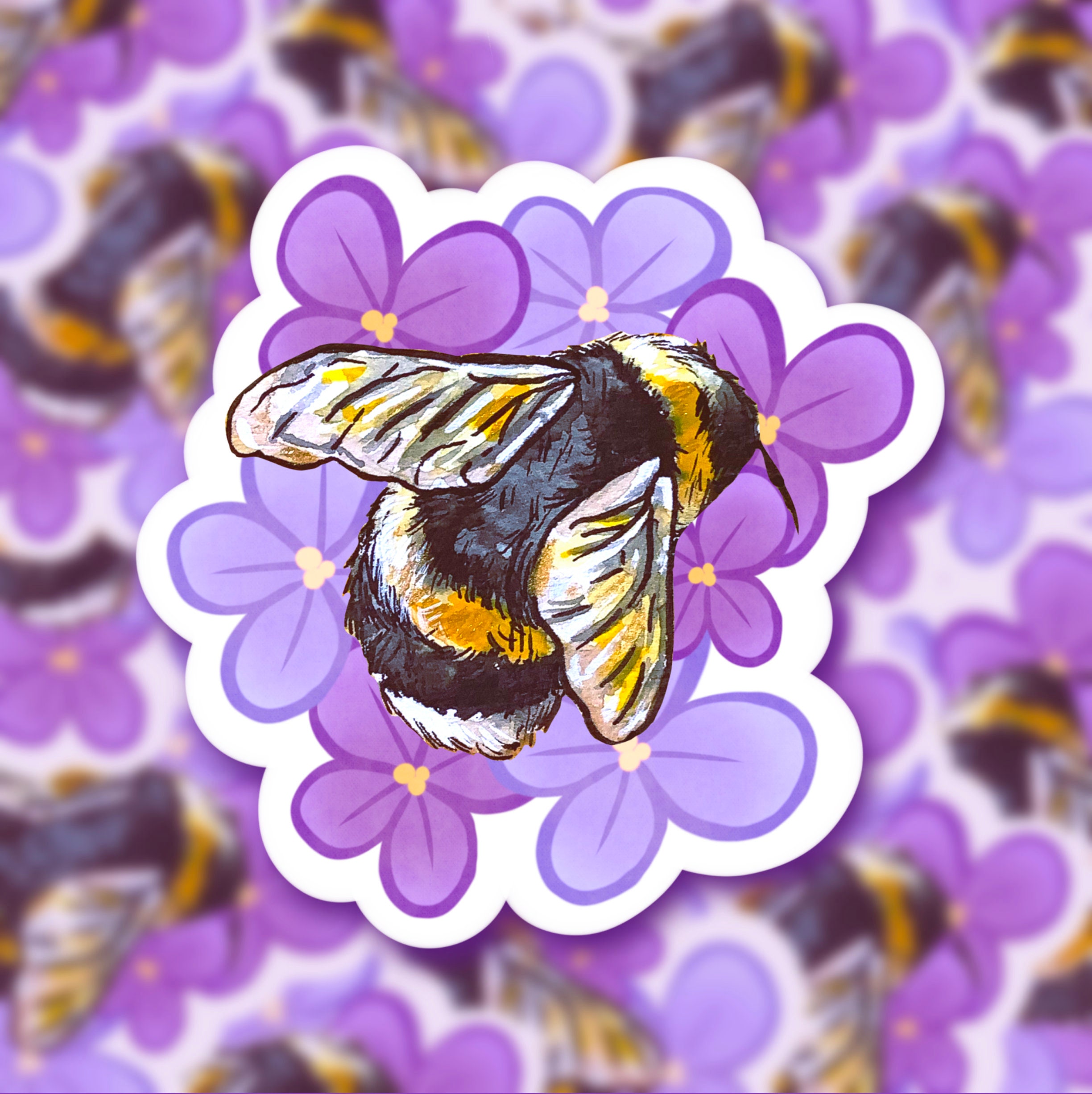 planner stickers vinyl sticker sheet with 4 stickers bee lover gift ...
