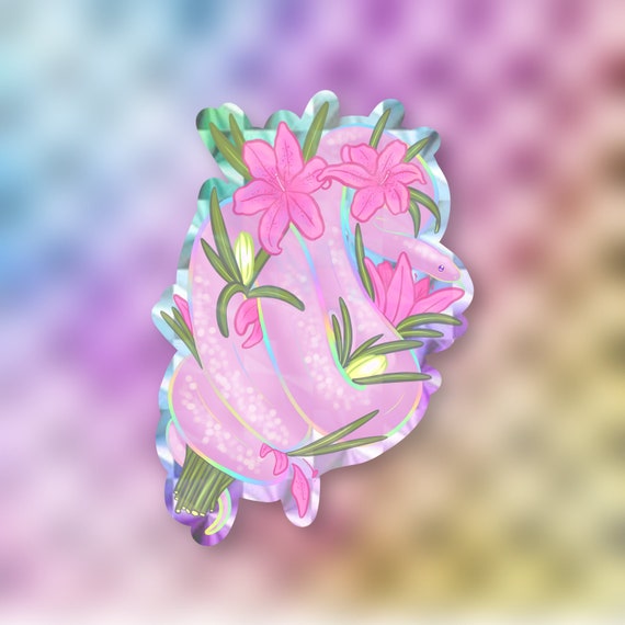 Holographic Snake Sticker PASTEL Cornsnake Holo Sticker | Etsy