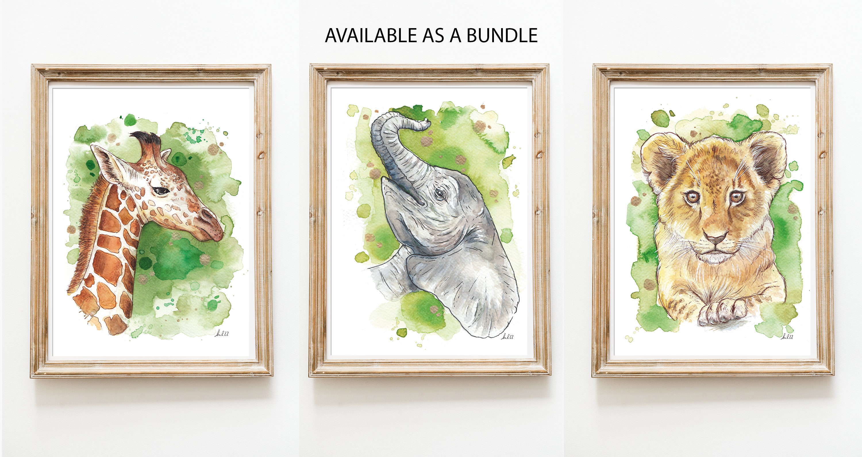 Lion Cub Art Print | Baby Animals Poster, Kids Room Decor, Safari ...