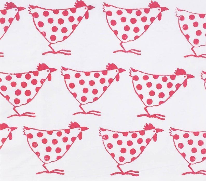 Indian Block Printing Set 3 Chickens - Etsy