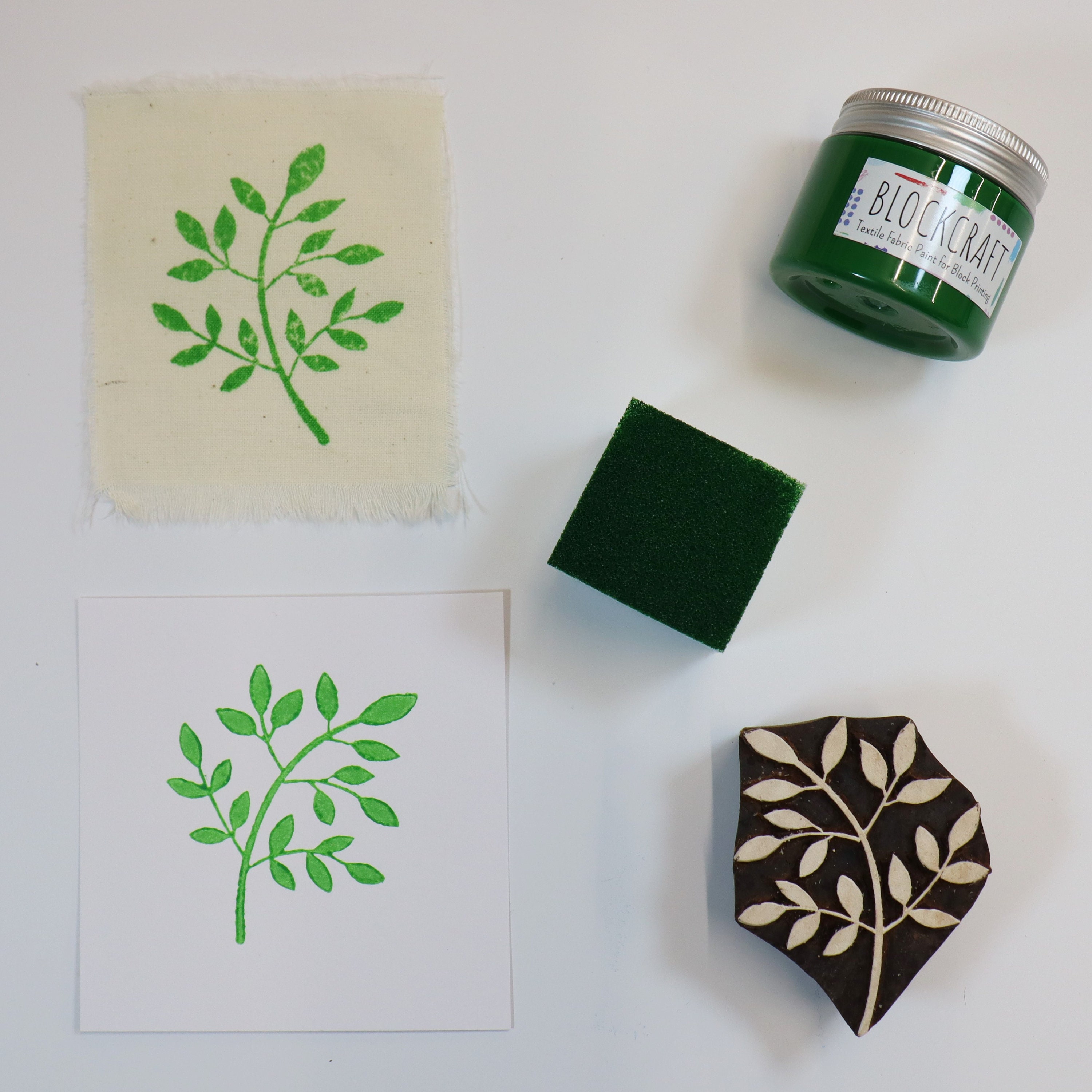 Indian Wooden Printing Block Leaf Bunch - Etsy